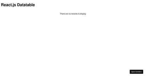 Rjs Datatable Codesandbox