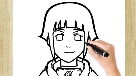 COMO DIBUJAR A HINATA HYUGA SUPER FÁCIL