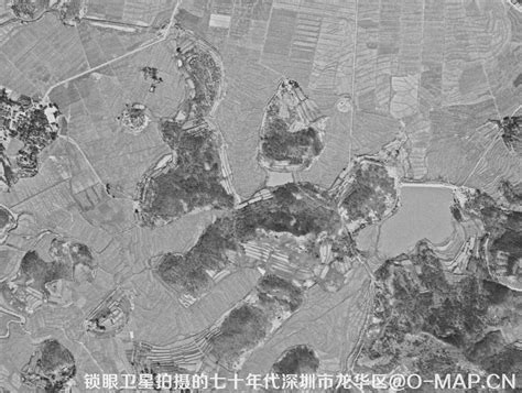 锁眼卫星在1973年拍摄的北京市历史影像图