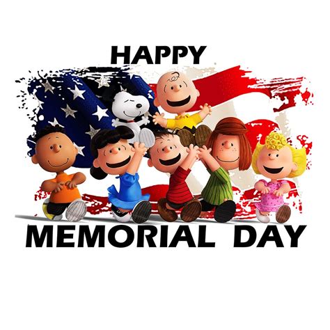 Snoopy Happy Memorial Day Svh Png Charlie Brown Memorial Day Etsy