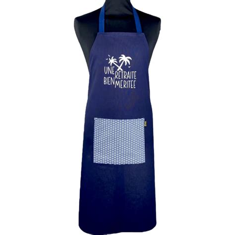 Tablier de cuisine une retraite bien méritée fabriqué en France