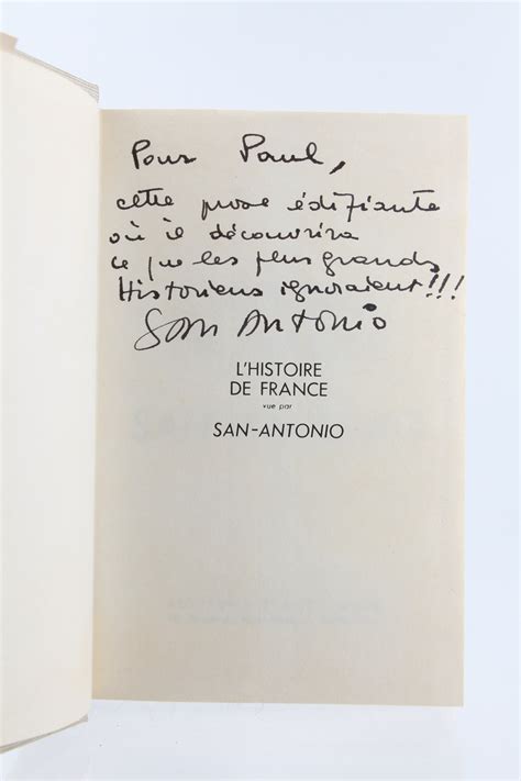 L Histoire De France Vue Par San Antonio Par DARD DIT SAN ANTONIO