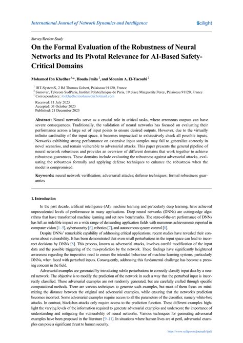 pdf on the formal evaluation of the robustness of neural networks and its pivotal relevance