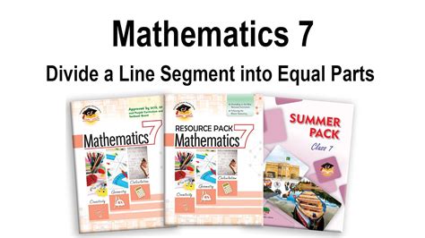 math divide a line segment into equal parts 7 11 1 youtube