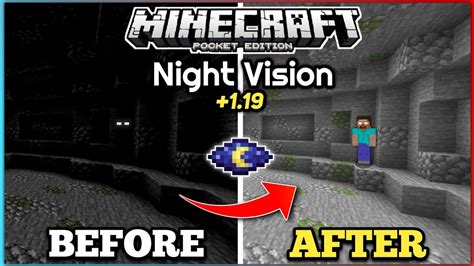 Night Vision Addon For Minecraft Pe 1 19 Night Vision Texture Pack