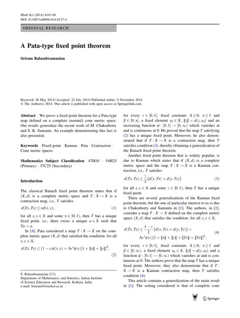 pdf a pata type fixed point theorem