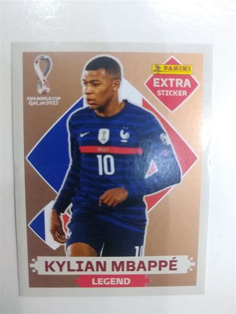 Figurinha Extra Legend Kylian Mbappe Bronze Copa 2022 Rara Frete grátis