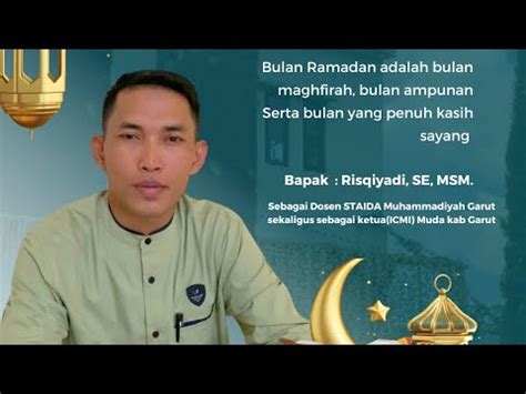 Bulan Ramadhan Bulan Maghfirah Bulan Ampunan Serta Bulan Kasih Sayang