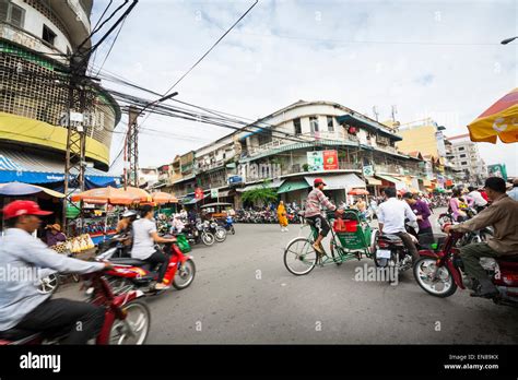 Street Scene In Phnom Penh Cambodia Asia Stock Photo Alamy