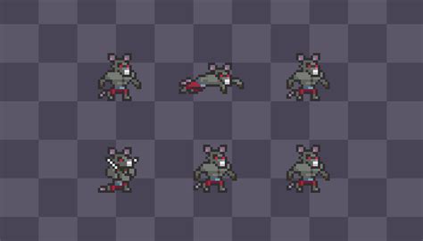 2D Pixel Art Ratfolk Berserker Sprites By Elthen S Pixel Art Shop