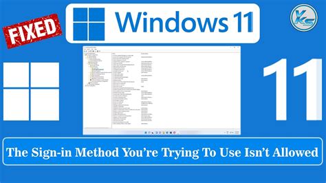 How To Fix The Sign In Method You Re Trying To Use Isn T Allowed Youtube