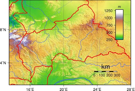 Carte De La Centrafrique Plusieurs Cartes Du Pays En Afrique