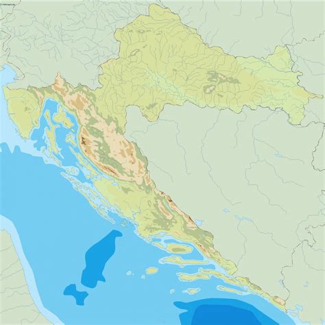 Croatia Vector EPS Maps A City Map Illustrator EPS Vector Maps