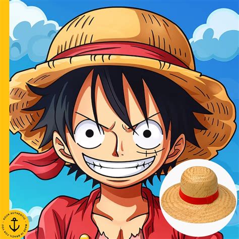 Chapéu Luffy One Piece Cosplay Menino Palha Dourada Desenho Grandista