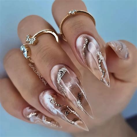 Most Beautiful Nail Designs You Will Love To Wear In 2021 Nude Marble