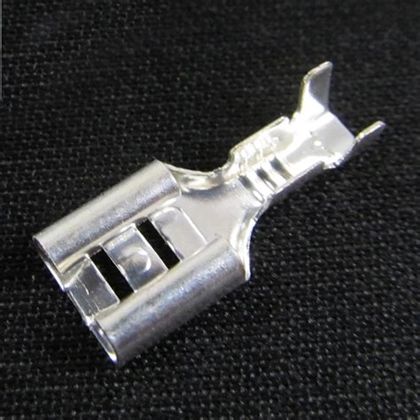 2000pcs Quality 6 3mm Female Uninsulated Spade Crimp Connector Terminal