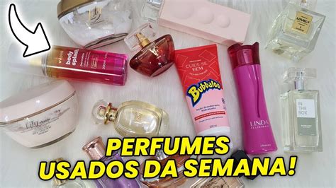 Perfumes USADOS Da SEMANA YouTube