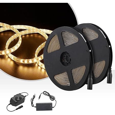 Lepro 10M Ruban LED Dimmable Bande LED Blanc Chaud 3000K 600 LEDs SMD