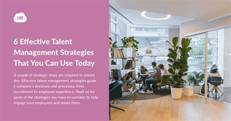 6 Effective Talent Management Strategies That You Can Use Today HR Cloud