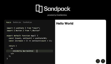 Codesandbox Sandpack GitHub