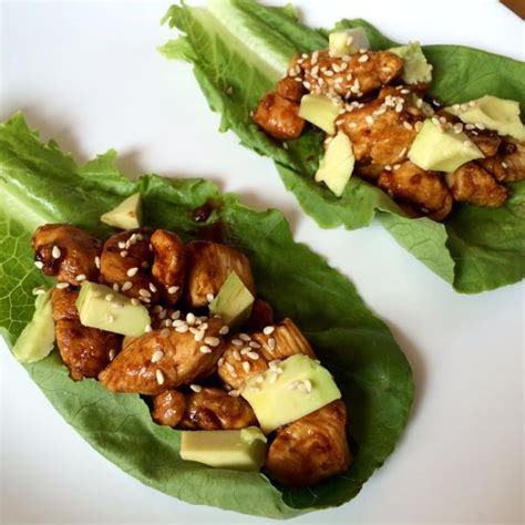 Desinfectar Carne De Cordero Turista Tacos De Lechuga Con Pollo Y