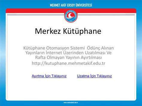PPT Merkez Kütüphane PowerPoint Presentation free download ID 5022100