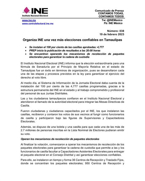INEMexico on Twitter BoletínINE Organiza INE una vez más