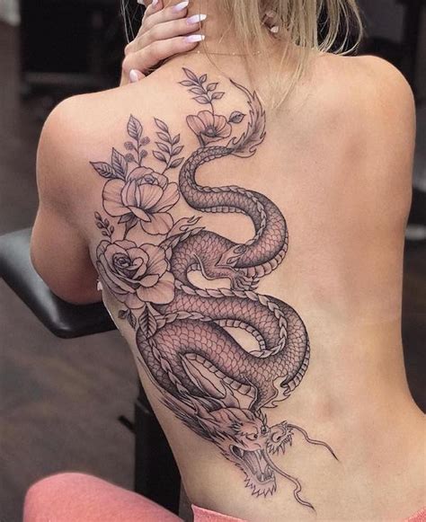 Details More Than Flower Dragon Tattoo Latest In Cdgdbentre
