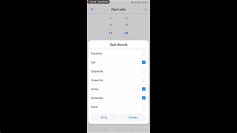 huawei saat ve alarm ayarları zil sesi otomatik saat dilimi seç alarm
