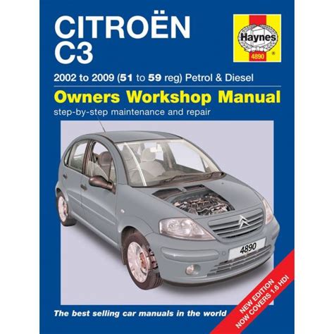 CITROEN C3 2002 2009 RTH04890 Revue Technique Haynes Anglais