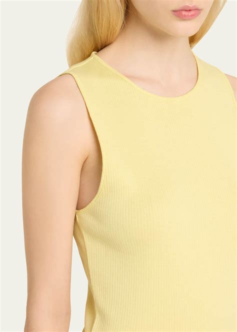 Vince Cotton Rib Shell Top Bergdorf Goodman