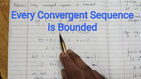 prove that every convergent sequence is bounded theorem on convergent sequences real