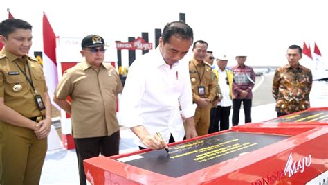 Jokowi Resmikan Jalan Tol Indralaya Prabumulih Beberkan Manfaatnya