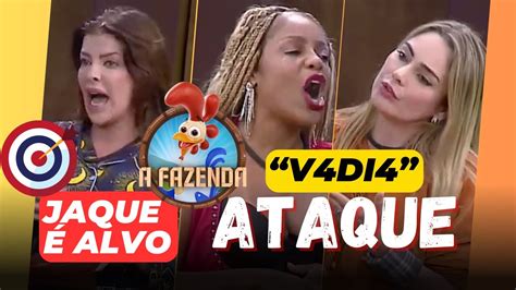 JAQUE SOFRE EFEITO MANADA E CARIÚCHA XINGA RACHEL EM A FAZENDA 15