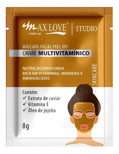 Máscara Facial Peel Off Caviar Multivitamínico Max Love 8g Tipo De Pele