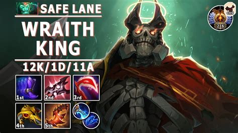 Wraith King Safe Lane Carry 7 32b Pos 1 WK Play Dota 2 Immortal