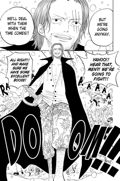 Manga Anime One Piece The Manga Manga Art Red Hair Shanks Sanji One Piece One Piece Chapter