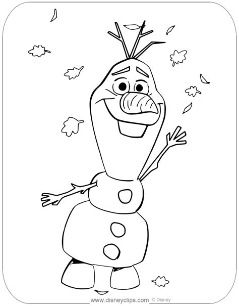 Printable Coloring Pages Olaf From Frozen