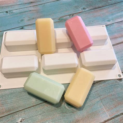 Cavities Rectangle Silicone Soap Mold Rectangle Soap Mold Etsy