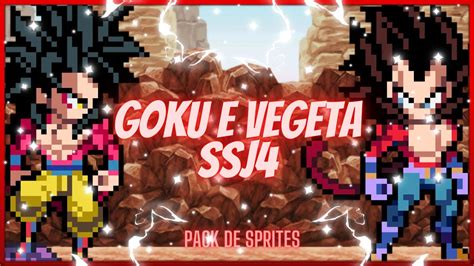 PACK DE SPRITES DO GOKU E VEGETA SSJ4 GT ULSW YouTube