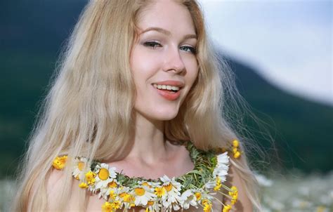 Wallpaper Khan D Marianna Merkulova Flowing Hair Genevieve Gandi Blonde Hair Marianne