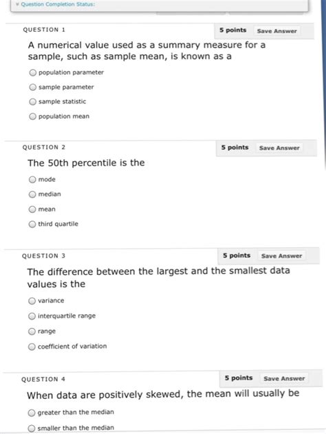 solved question completion status question 1 5 points save