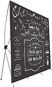 Oedim Photocall Flexible Personalizado Bodas Talla Xxl Con Soporte