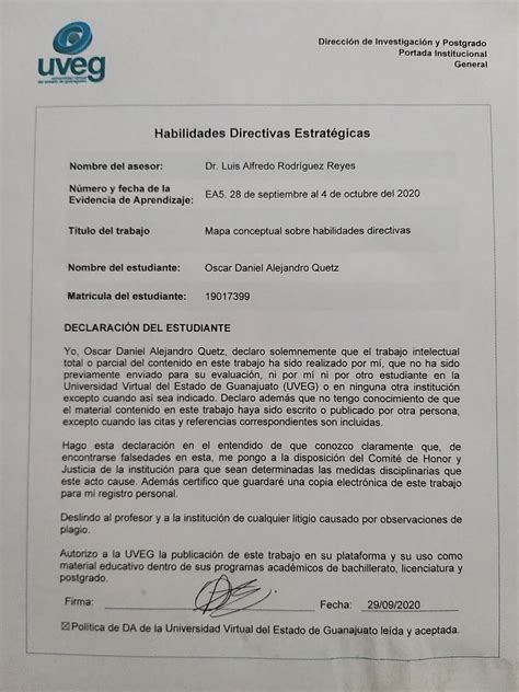 Mapa conceptual sobre las habilidades directivas estratégicas