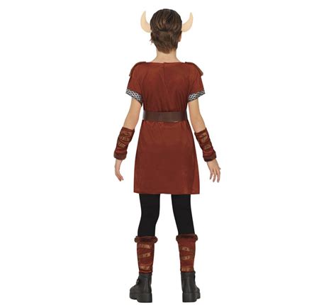 Disfraz de Guerrera Nórdica Vikinga para niña