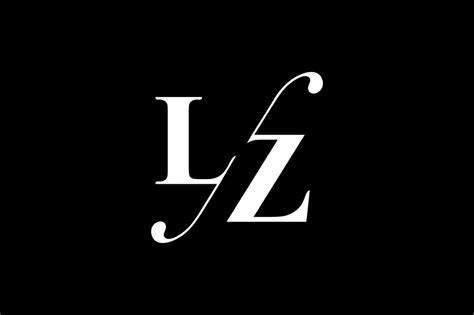 LZ Monogram Logo Design By Vectorseller TheHungryJPEG