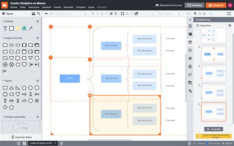 Crea tu propio Cuadro Sinóptico Online Gratis Lucidchart