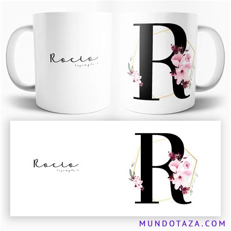 Taza Personalizada Con Inicial Y Nombre MundoTaza