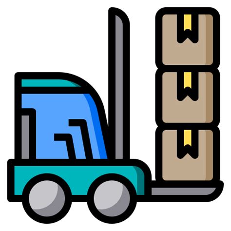 Forklift Phatplus Lineal Color Icon