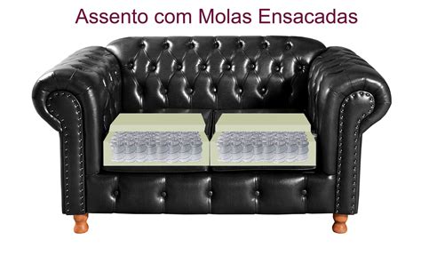 Conjunto De Sofá 2 Lugares E Poltrona Chesterfield Capitonê Luís Xv